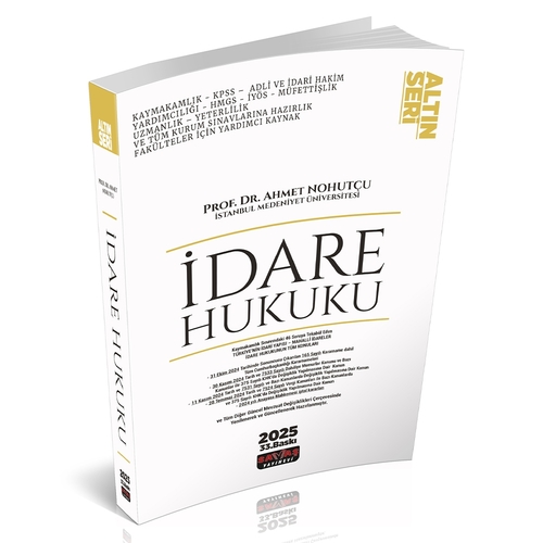 İdare Hukuku Konu Anlatımı Altın Seri 2024